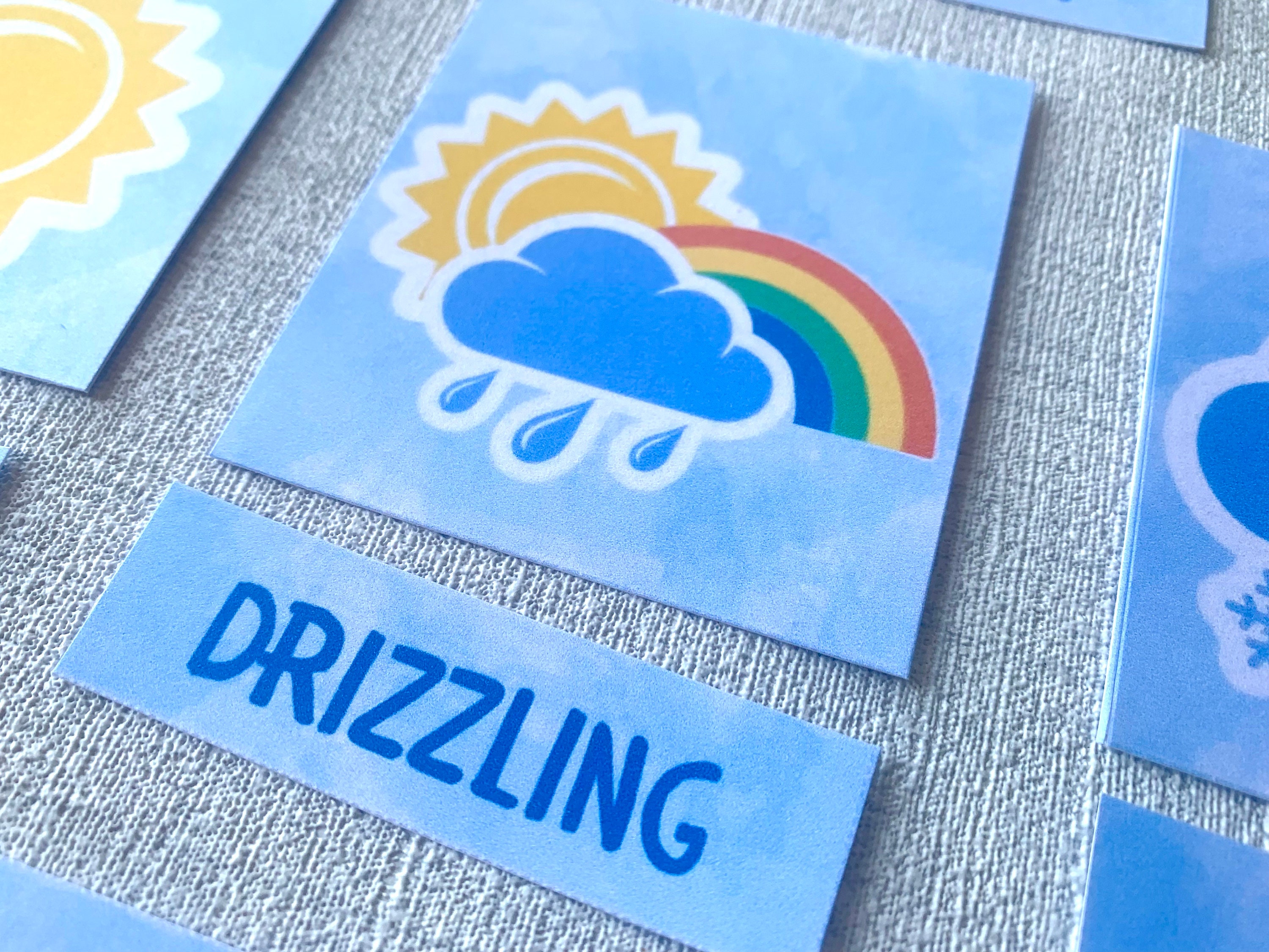 Weather Wheel Weather Flashcards Learning Binder Preschool - Etsy