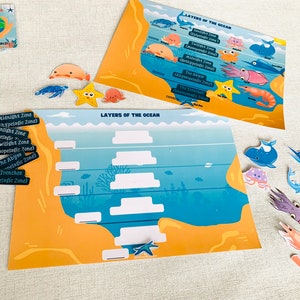 Ocean Learning Pack: Layers of the Ocean Activity (10 PDF Pages) - Etsy
