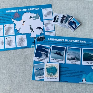 Antarctica Continents & Oceans Printable Activity Pack World Geography ...