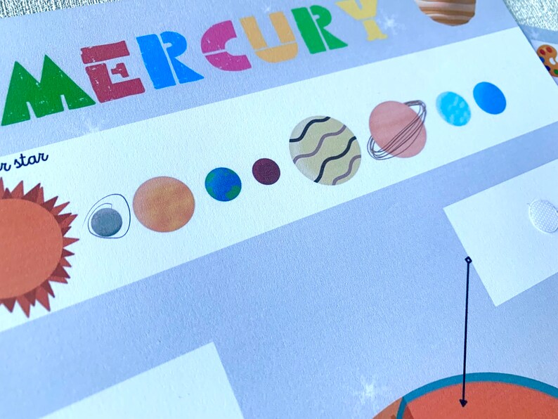 Mercury Activity Pack: Solar System Learning Binder (PDF) - Etsy