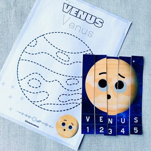 Venus Activity Pack Solar System Busy Book Pages Outer Space Learning ...