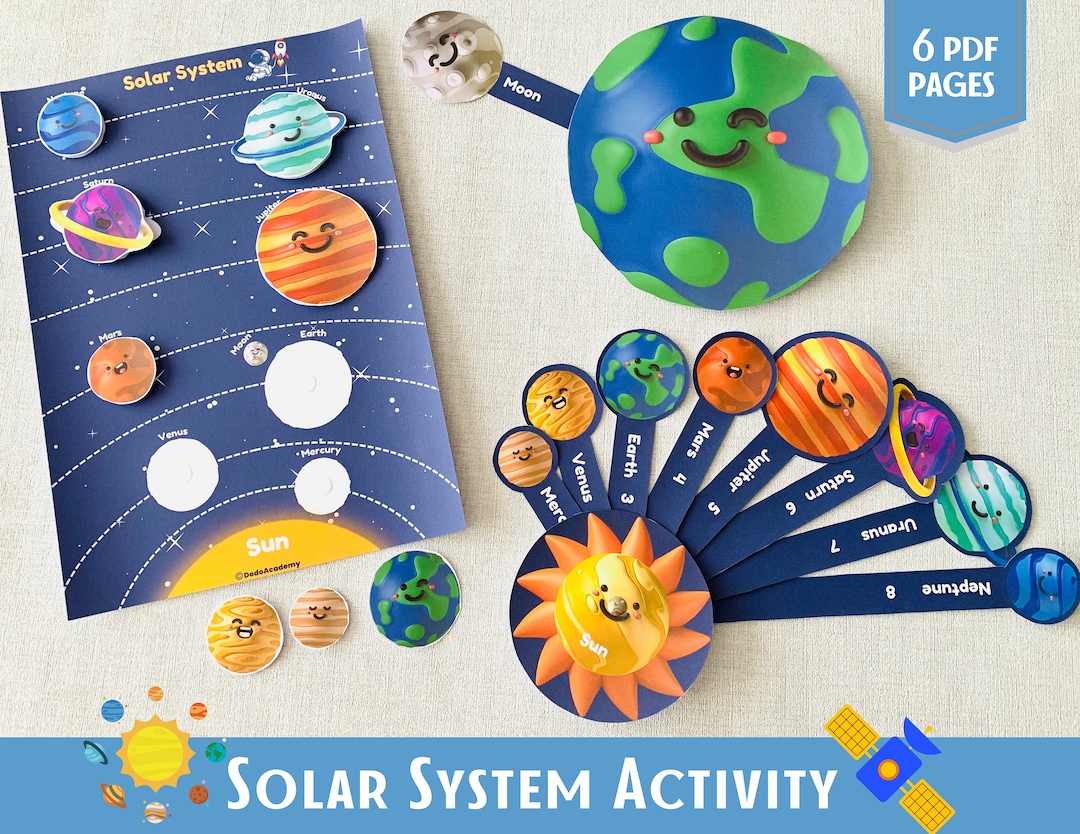 Solar System Busy Book: Planets Activity, Homeschool Printable (PDF) - Etsy