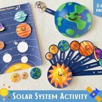Solar System Planets Bulletin Board Pack With Night Sky Space Border ...