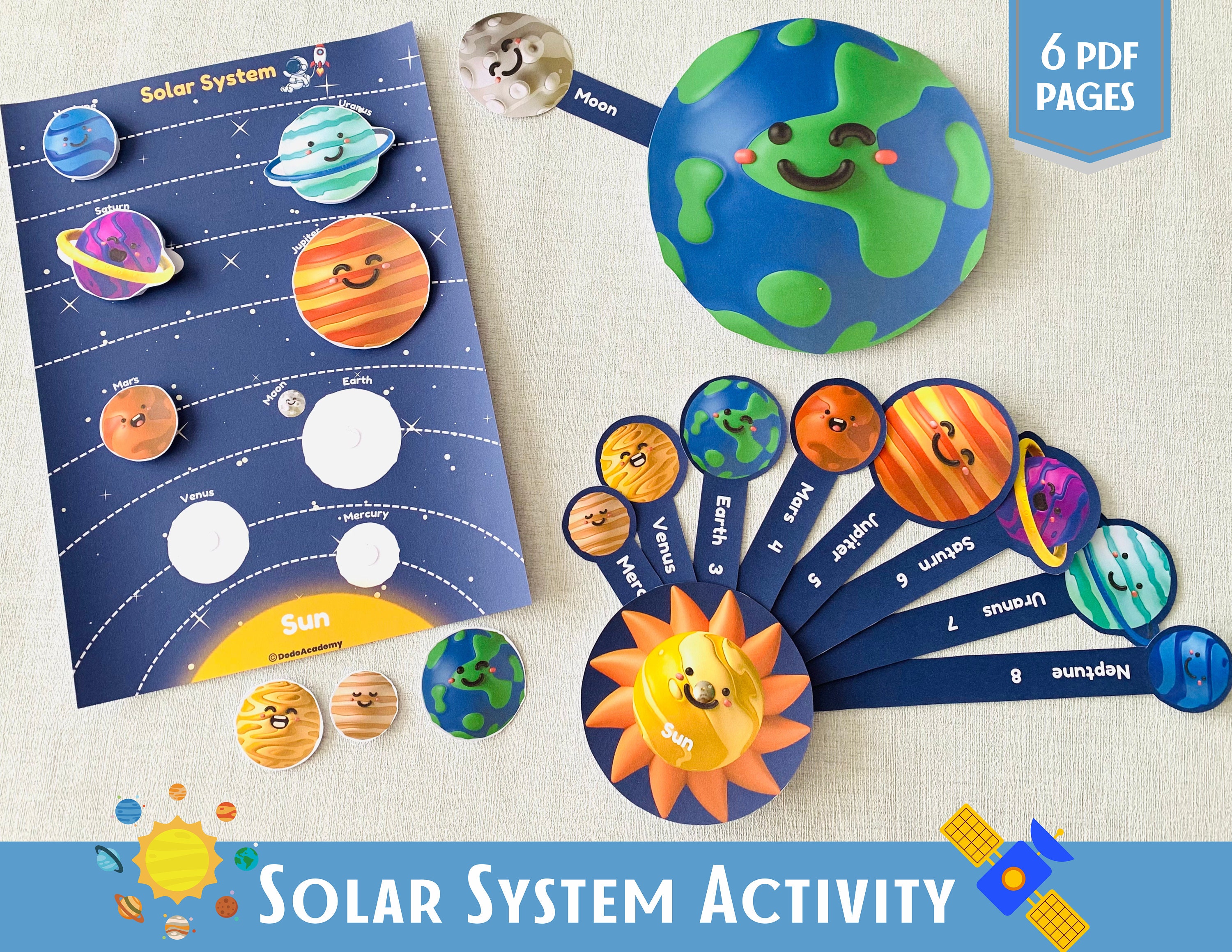 Solar System Printable Book