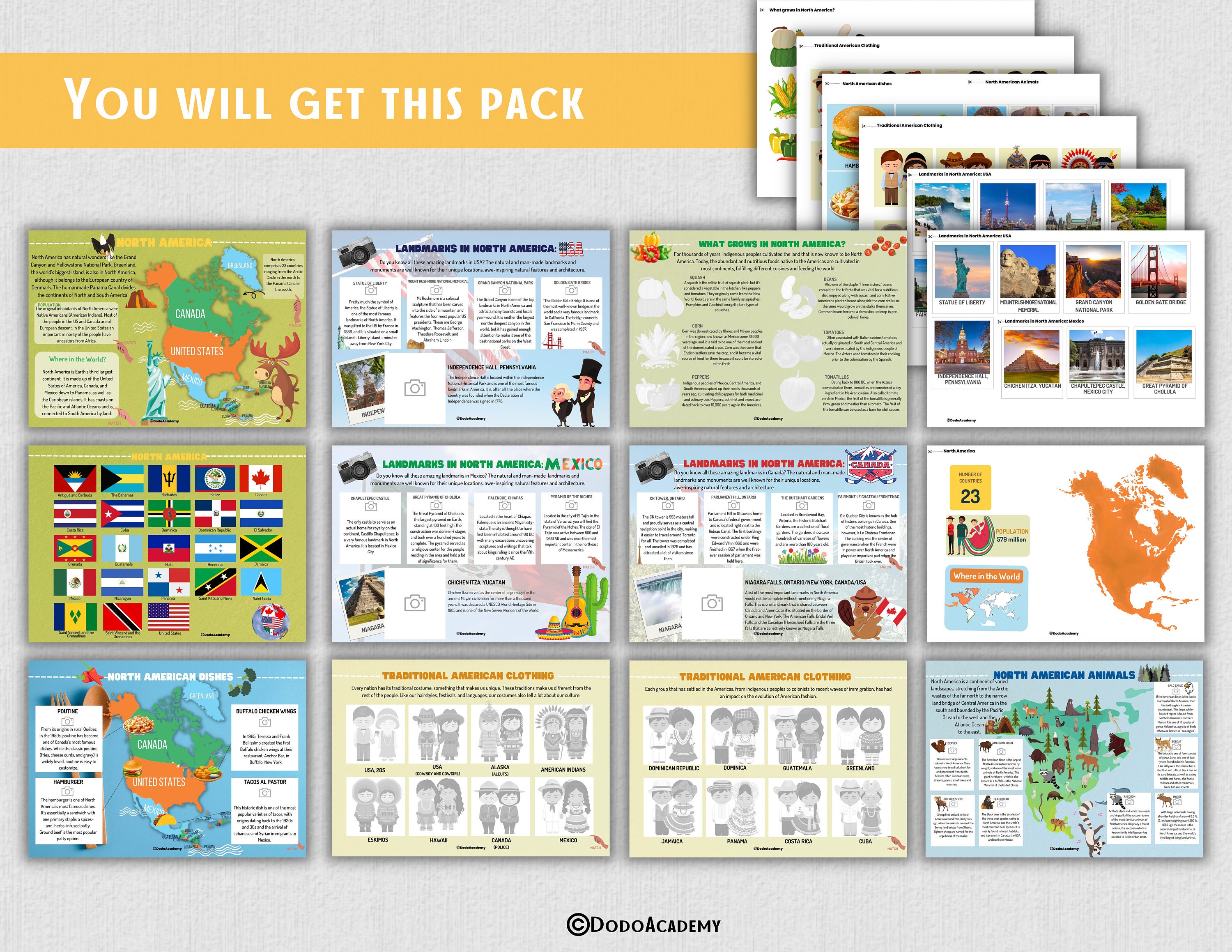 North America Continents & Oceans Printable Activity Pack - Etsy