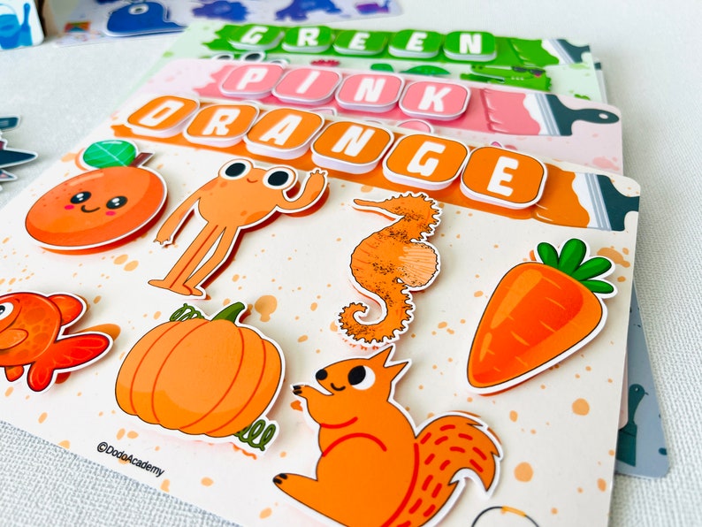 Color Matching Cards Color Sorting Activity Learning Colors Toddler ...