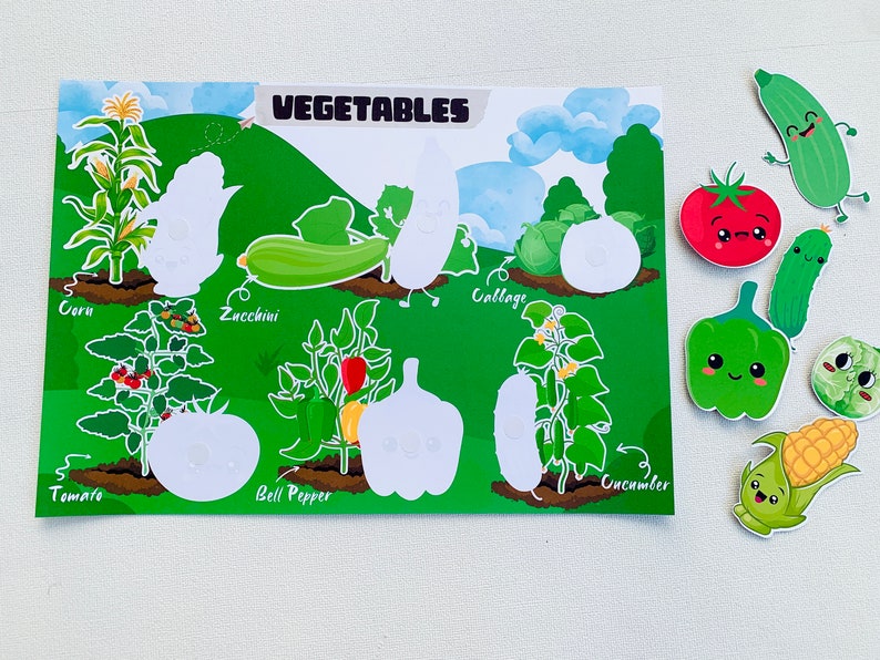 Vegetables Sorting Worksheet Fruits and Vegetable Shadow Matching ...