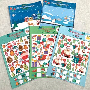Christmas Busy Book Activity Pack Printable Toddler Christmas Activity ...