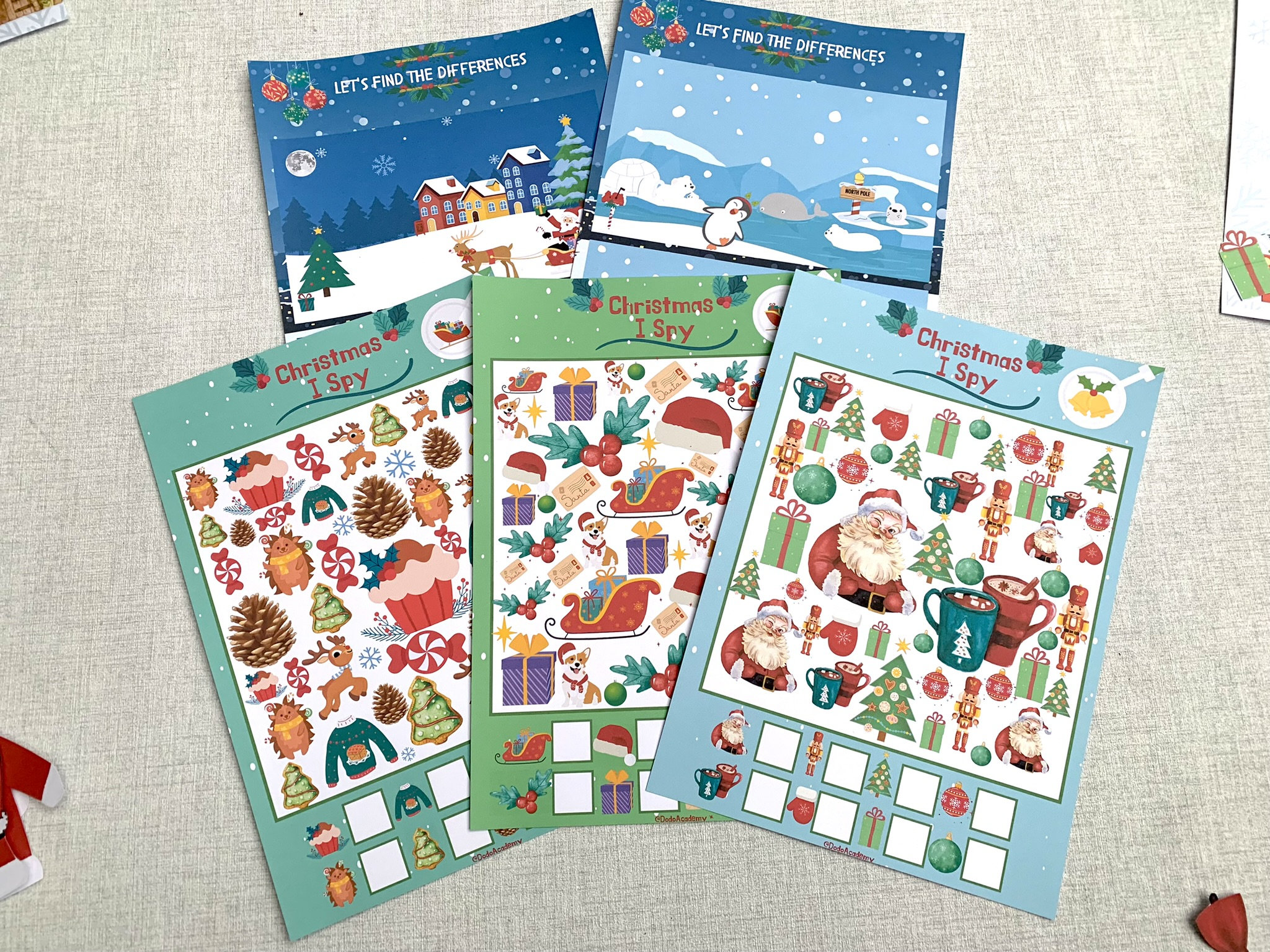 Christmas Busy Book Activity Pack Printable Toddler Christmas - Etsy