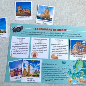 Europe Continents & Oceans Printable Activity Pack World Geography ...