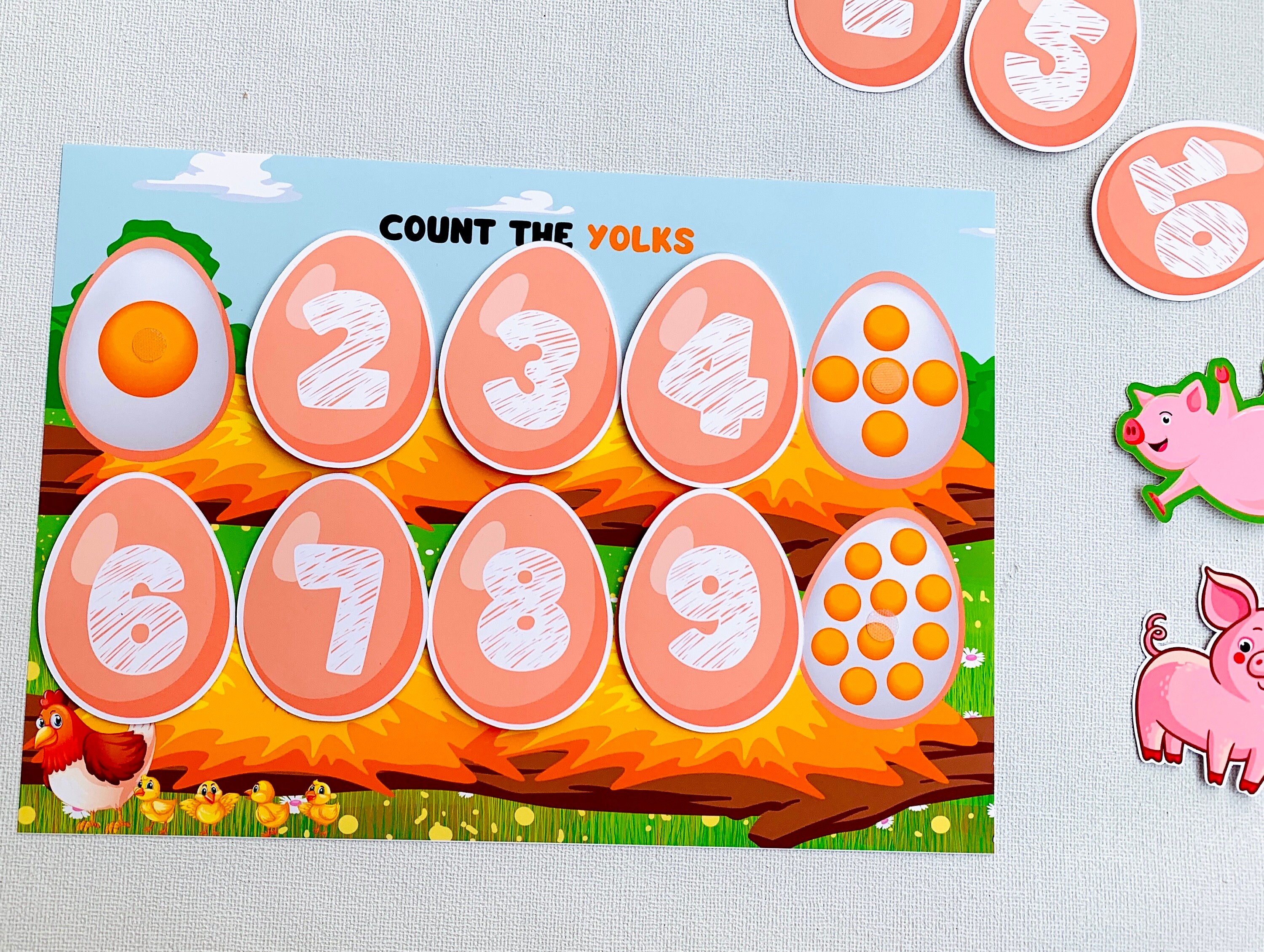 On the Farm Busy Book Animal Matching Activity Printable Toddler Quiet ...