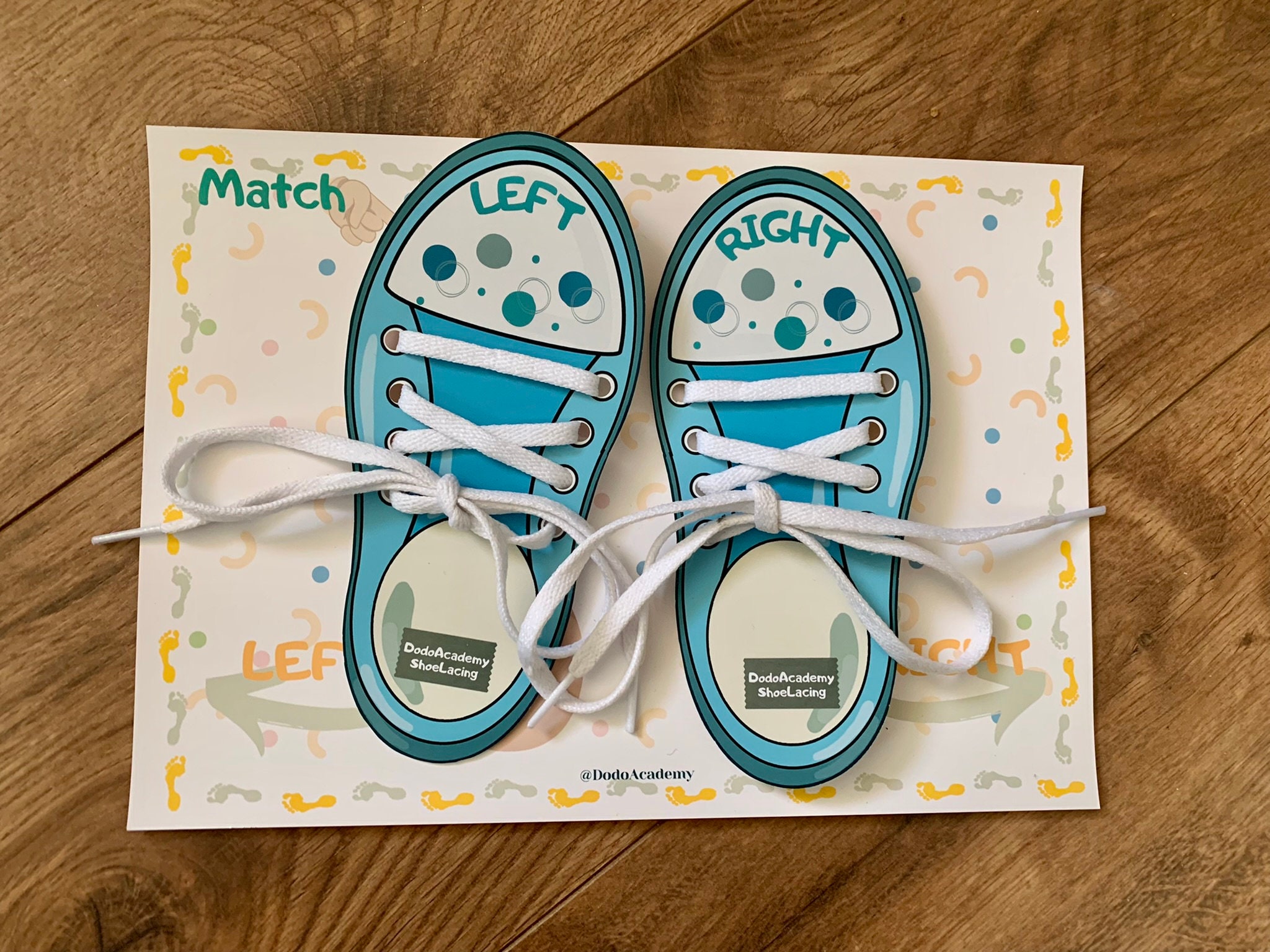 Shoe Tying Practice for Kids Shoe Lacing Cards Fine Motor Life Skills ...