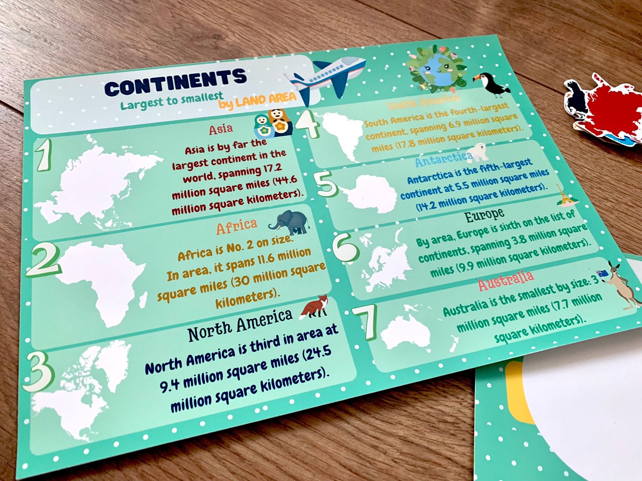 Continents Printable Activity Pack World Geography Busy Book Map ...