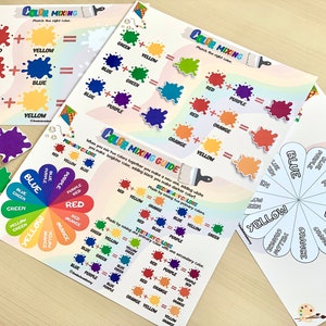 Color Mixing Activity: Montessori Learning Colors (PDF) - Etsy