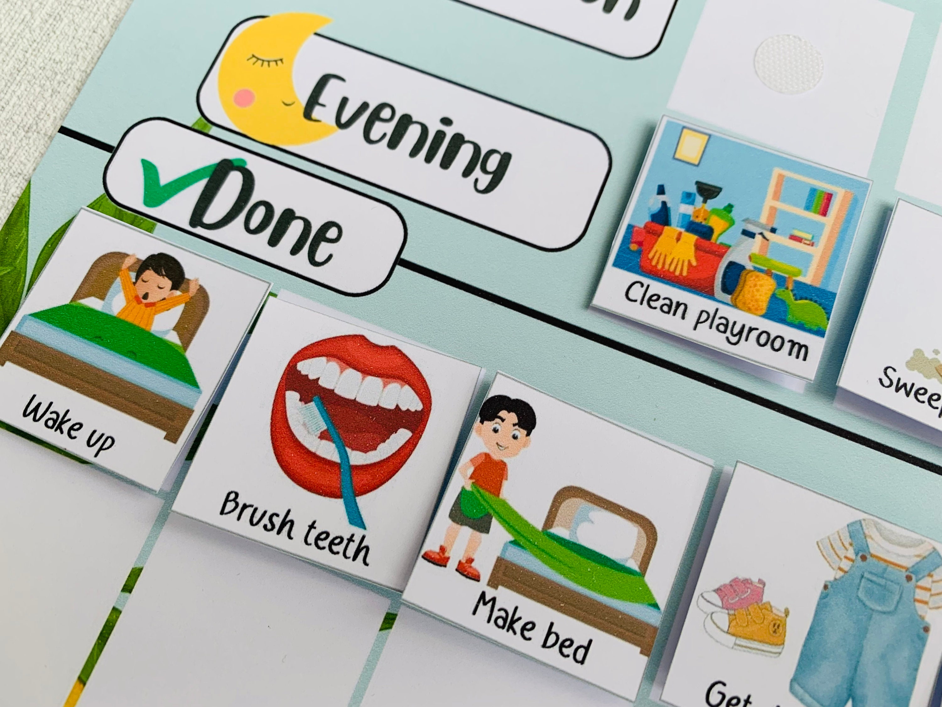 Daily Responsibilities Chore Chart Printable Visual Routine Kids Daily ...