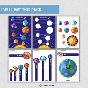 Solar System Busy Book: Planets Activity, Homeschool Printable (PDF) - Etsy