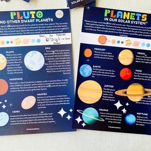 Solar System Busy Book Outer Space Flash Cards Astronomy Learning ...