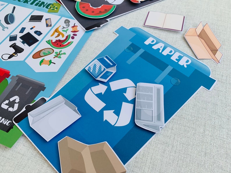 Waste Sorting Activity Recycling Game Earth Day Printable Garbage ...