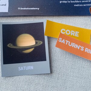 Saturn Activity Pack: Solar System Learning Binder (5 PDF Pages) - Etsy