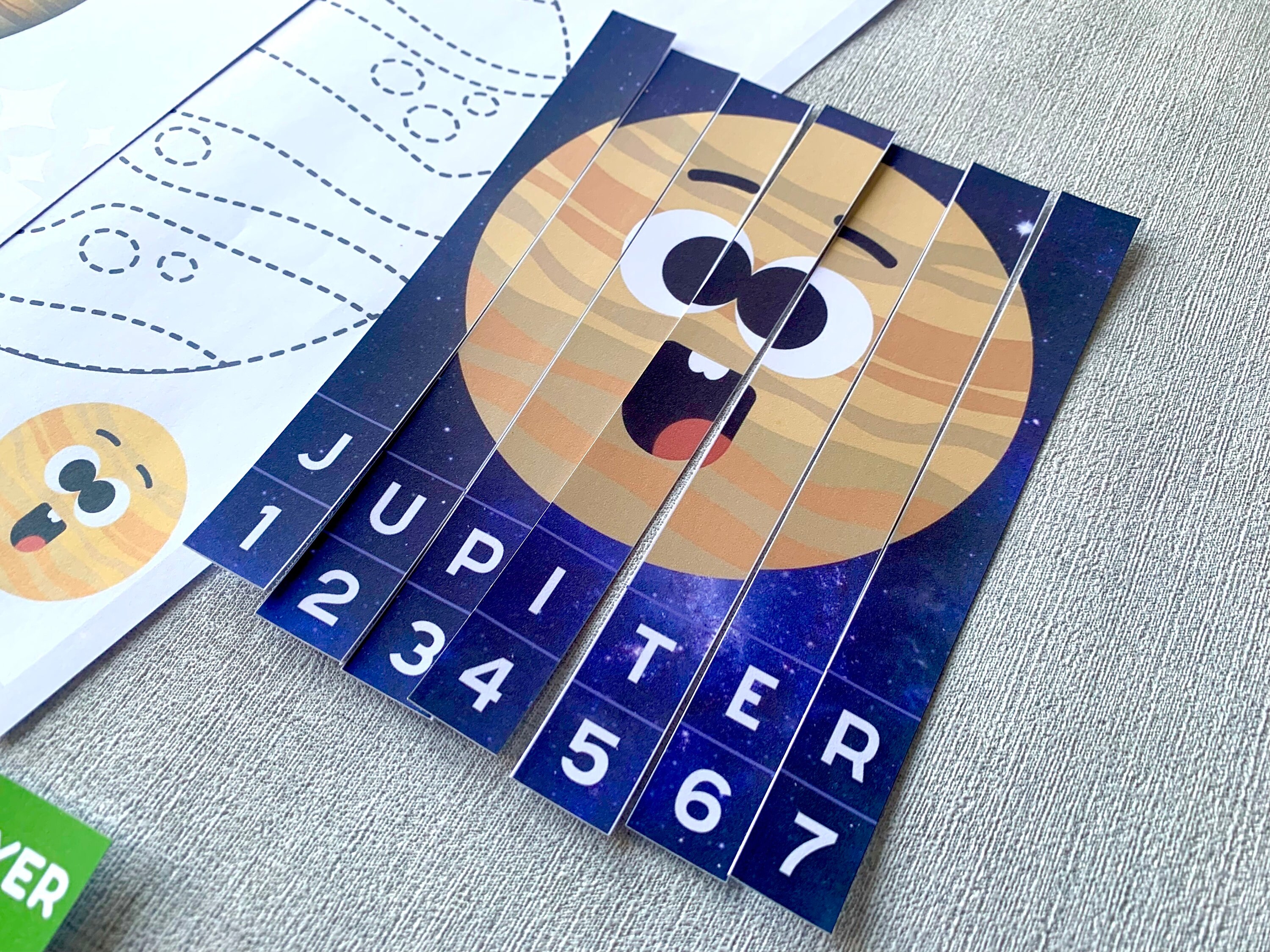 Jupiter Activity Pack Solar System Busy Book Pages Outer Space Learning ...