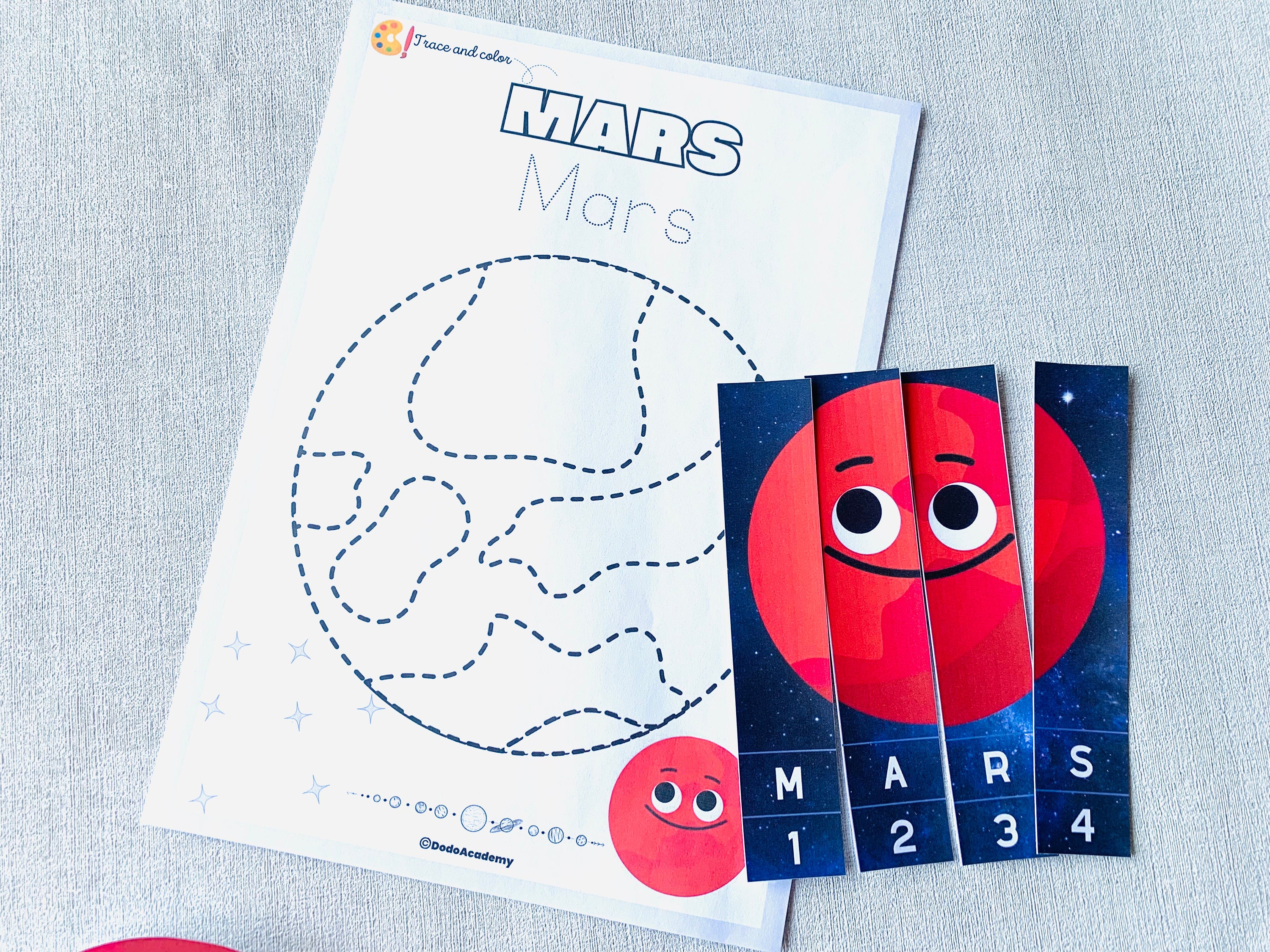 Mars Activity Pack Solar System Busy Book Pages Outer Space Learning ...
