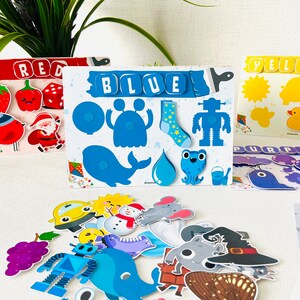 Color Matching Cards Color Sorting Activity Learning Colors Toddler ...