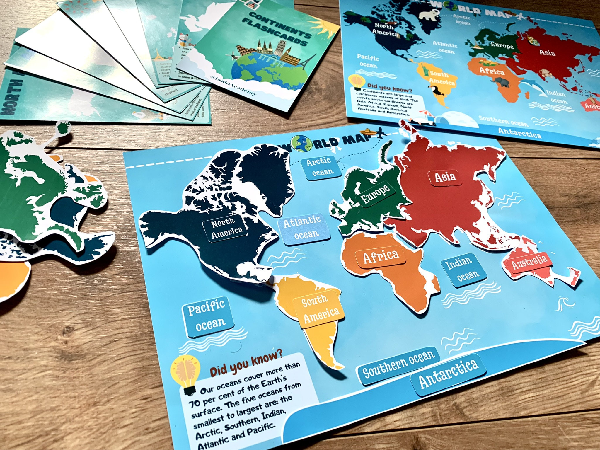 printable continents and oceans