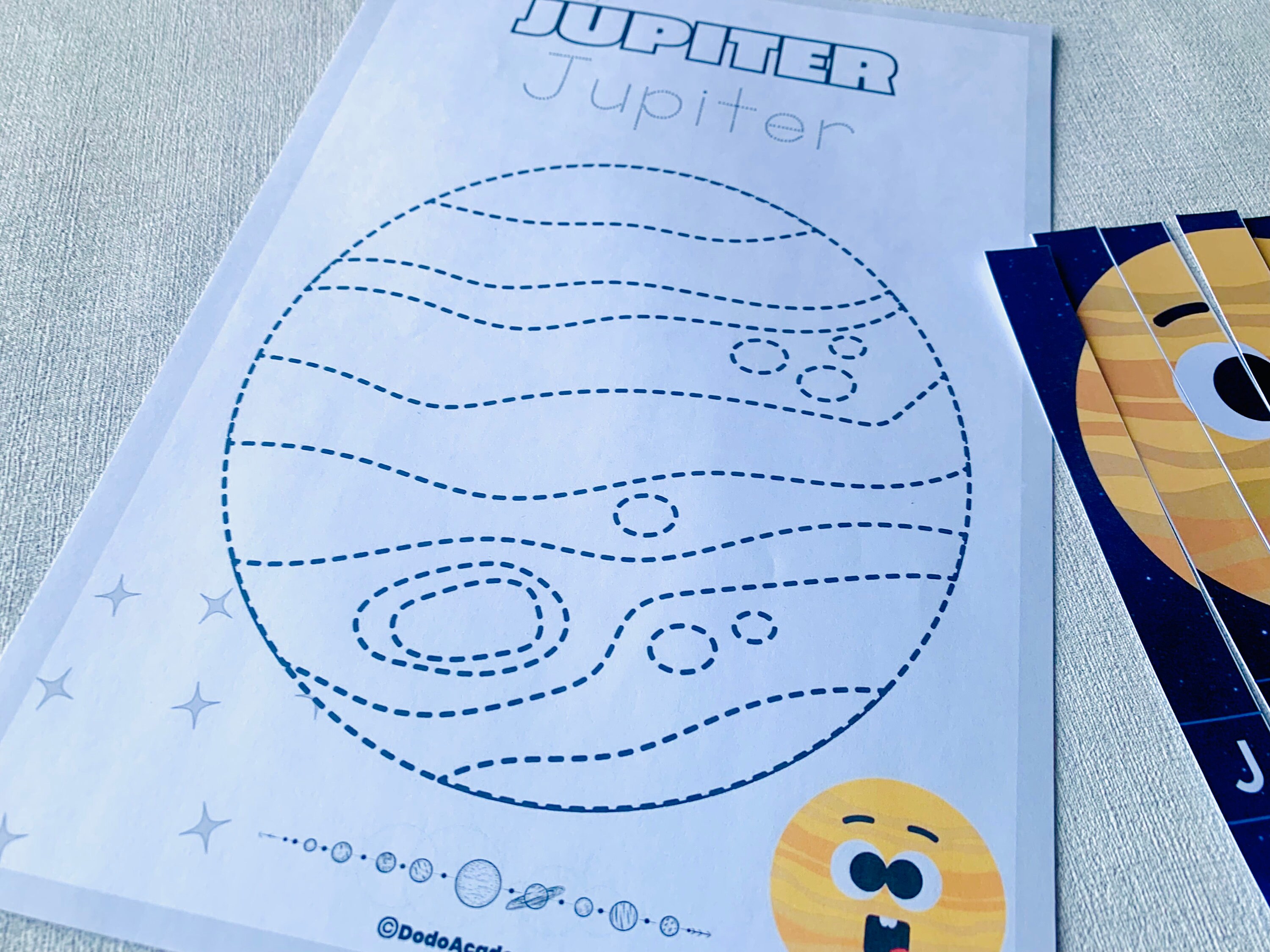 Jupiter Activity Pack Solar System Busy Book Pages Outer Space Learning ...