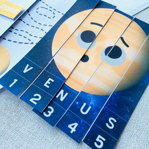 Venus Activity Pack Solar System Busy Book Pages Outer Space Learning ...