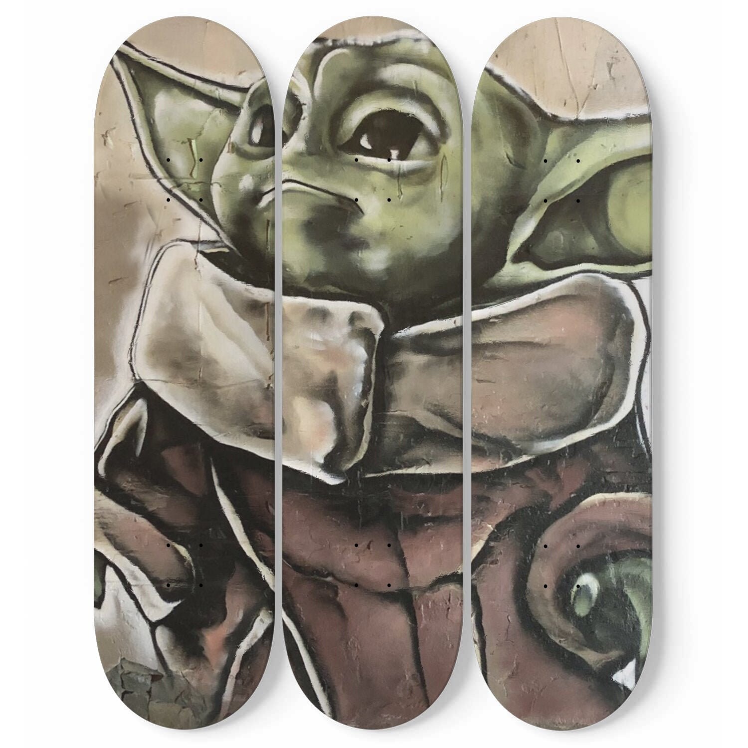 Baby Yoda The Child Graffiti Skateboard Wall Art Star | Etsy