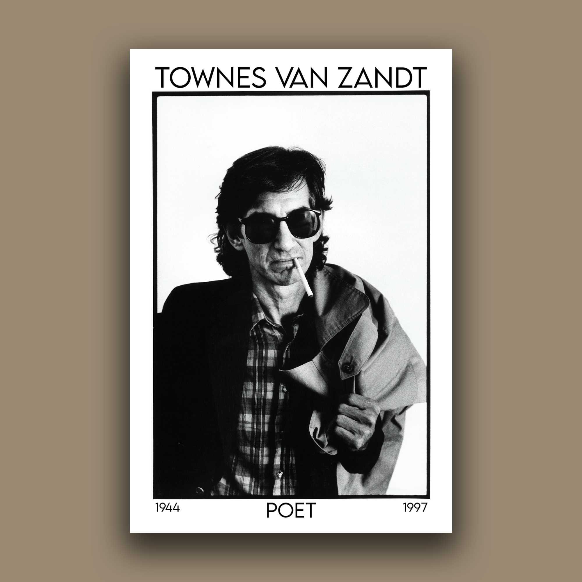 Townes Van Zandt Poet Poster - Etsy
