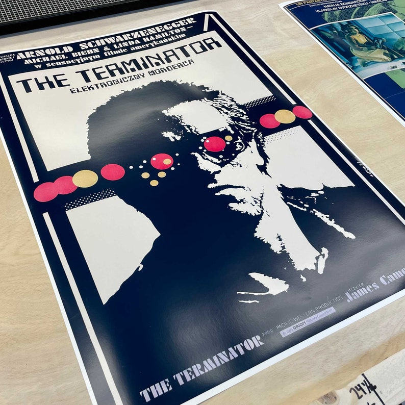 The Terminator 1984 Polish Movie Poster - Etsy