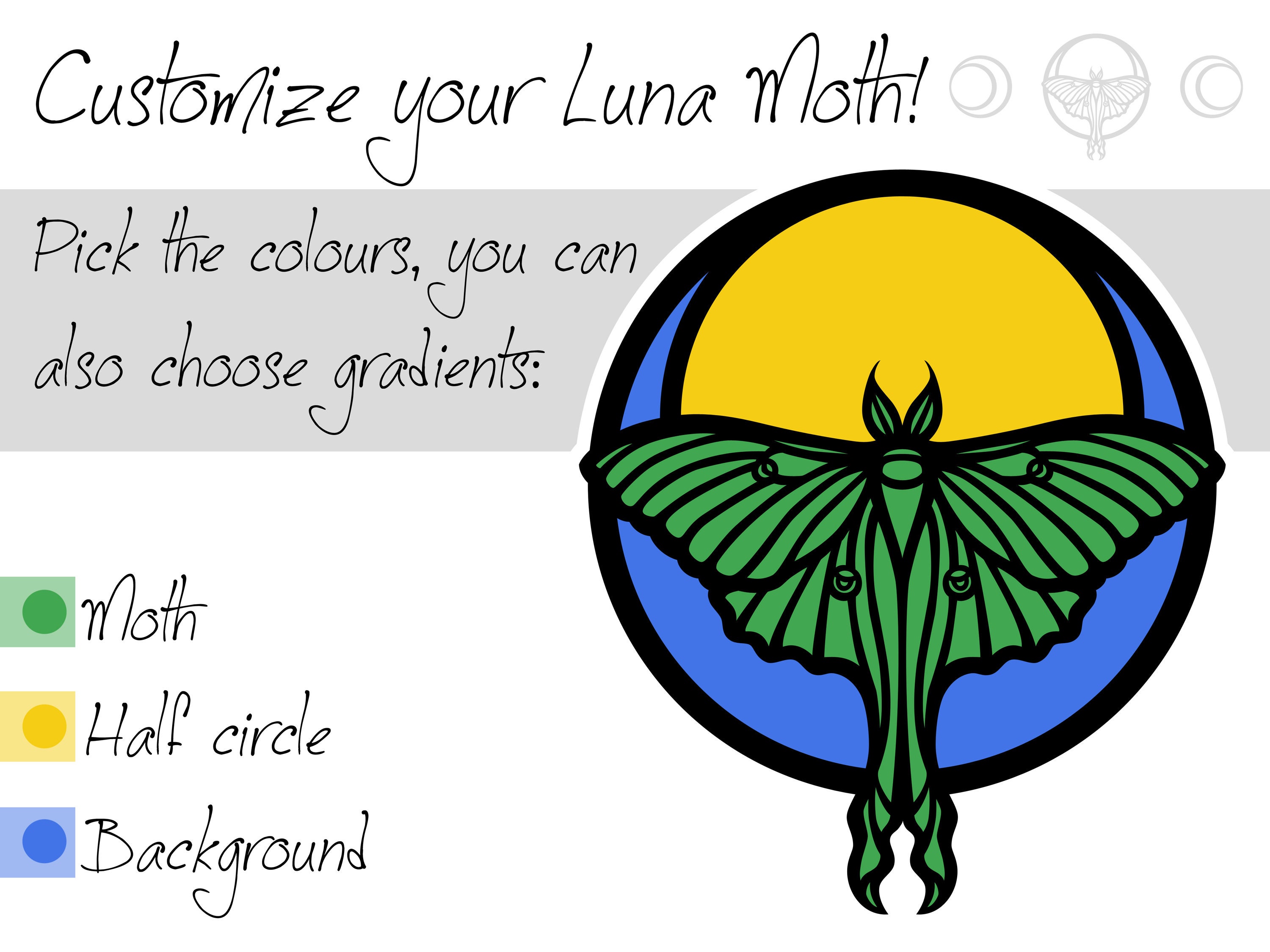 Luna Moth Papercraft Suncatcher Moons Grace With | Etsy UK