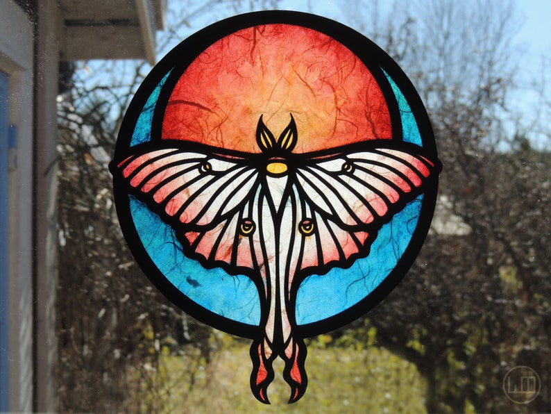 Luna Moth Papercraft Suncatcher Moons Grace With | Etsy