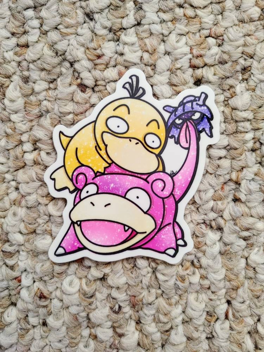 PSYDUCK SLOWPOKE SHELLDER Sticker Pokémon Sticker, Anime Sticker, Water ...