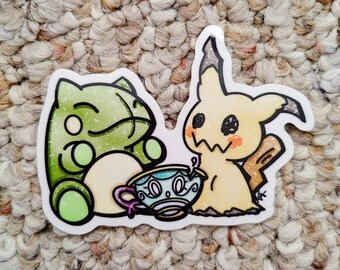 Embellishments x2 Holo Mimikyu Pokemon Decal Sticker Paper, Party ...