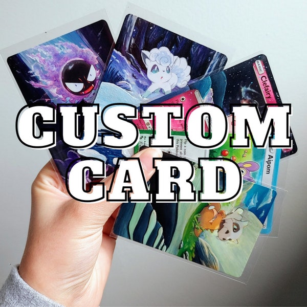 Pokemons Custom Card - Etsy