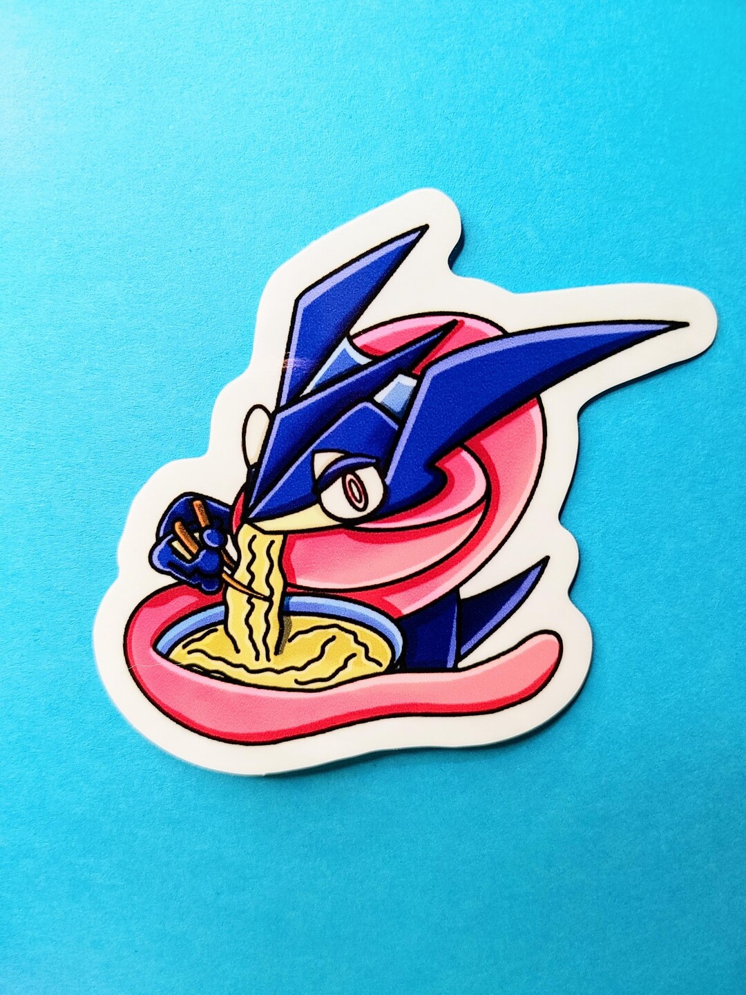 Ramen Greninja Sticker Pokémon Sticker, Waterproof Sticker, Anime ...