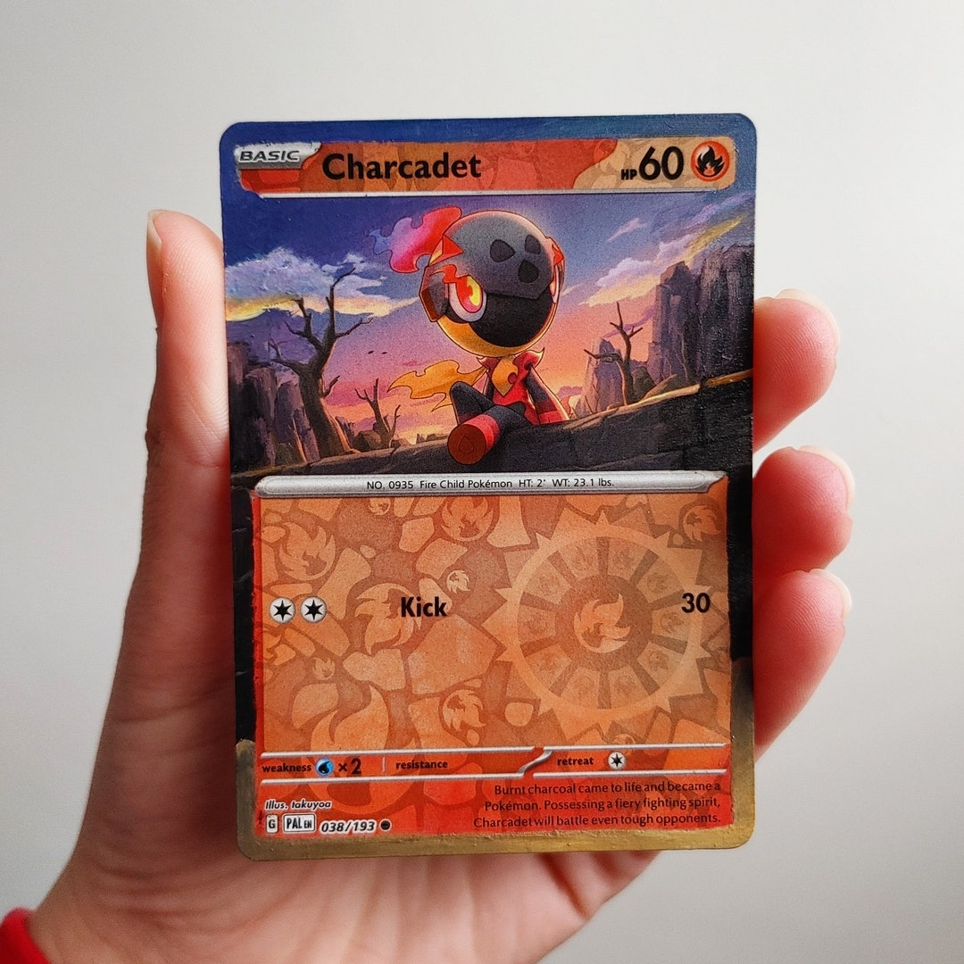 CHARCADET Painted Pokemon Card Custom Art Anime Art Pokemon - Etsy