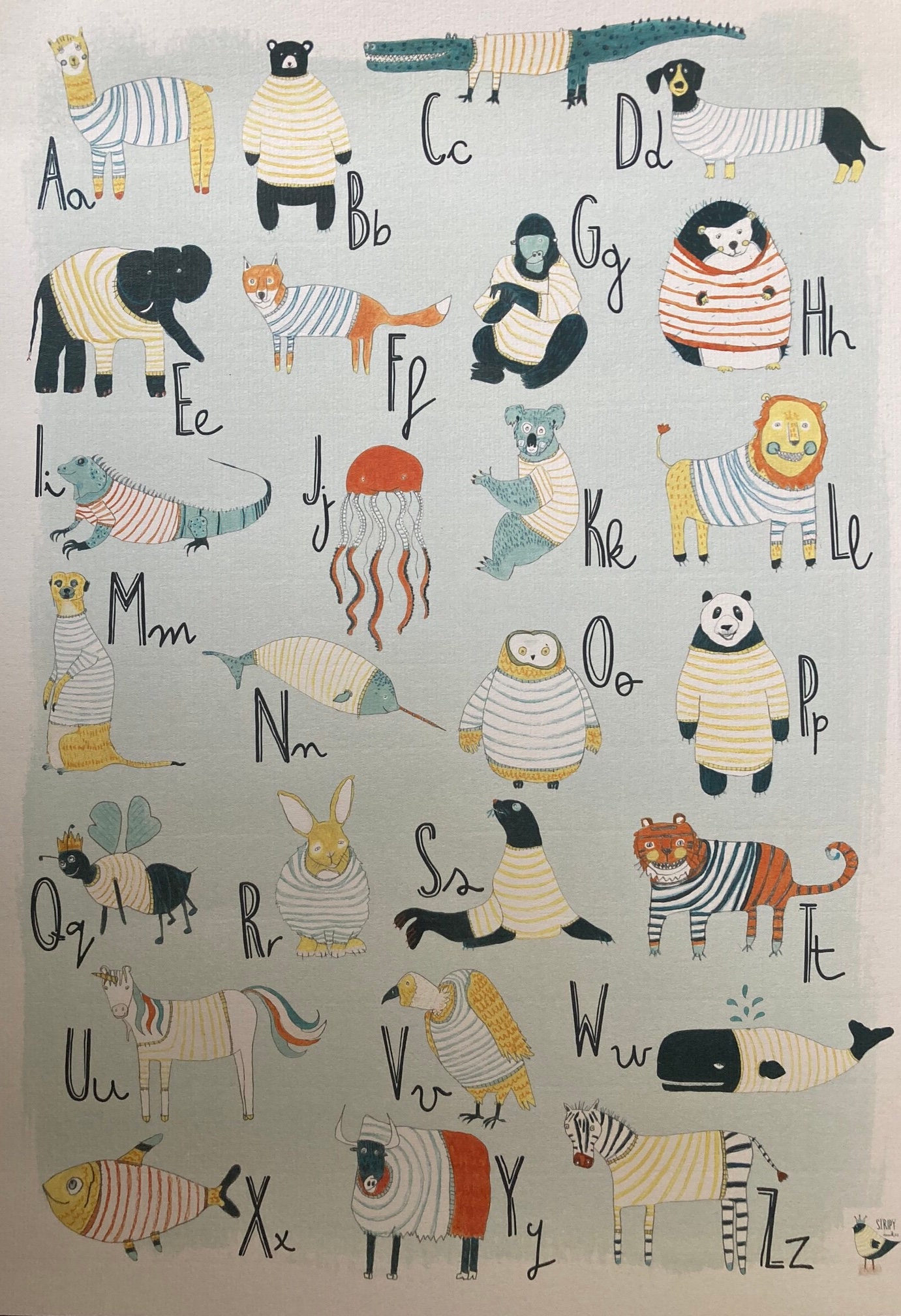 Animal Alphabet and Number Poster - Etsy UK