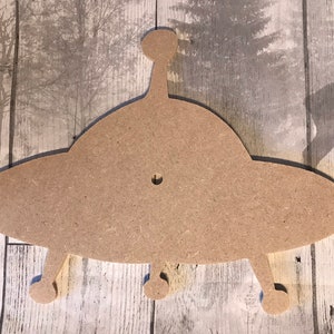 Alien Ship UFO Space Theme Shaped Clock Blanks Mdf Clock - Etsy