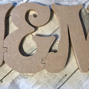 Jigsaw Letters Initials Numbers 18/20mm Mdf Freestanding - Etsy