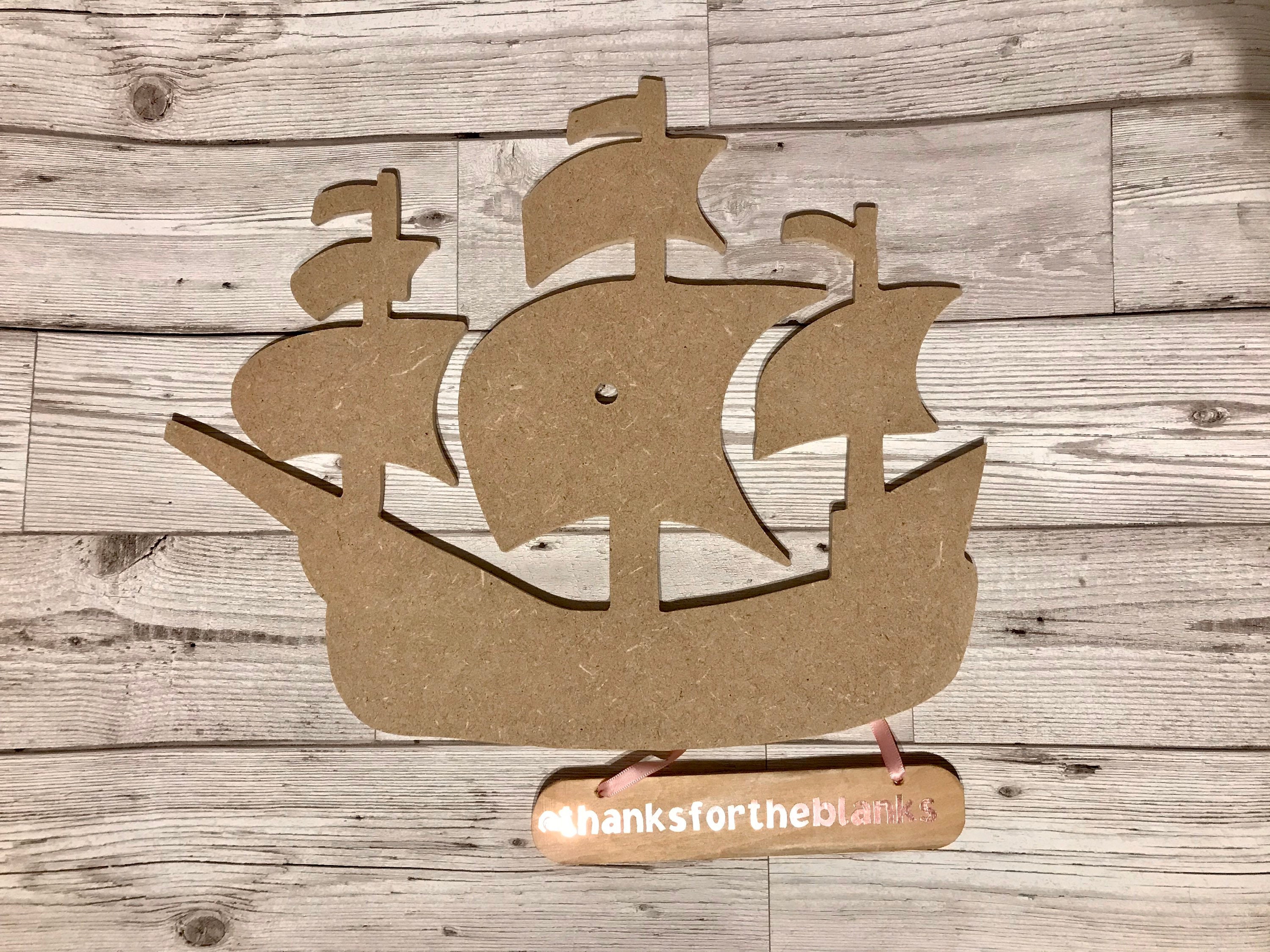 Pirate Ship Boat Shaped Clock Blanks Circle Clock Faces - Etsy