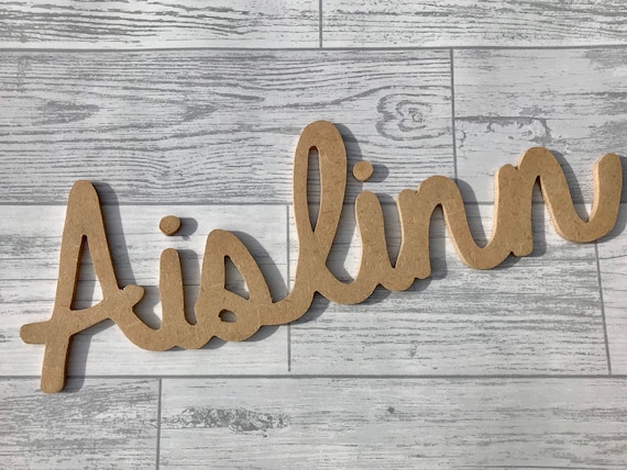 Name Mdf Words 12cm Tall 120mm Tall Letters Wall Plaques | Etsy