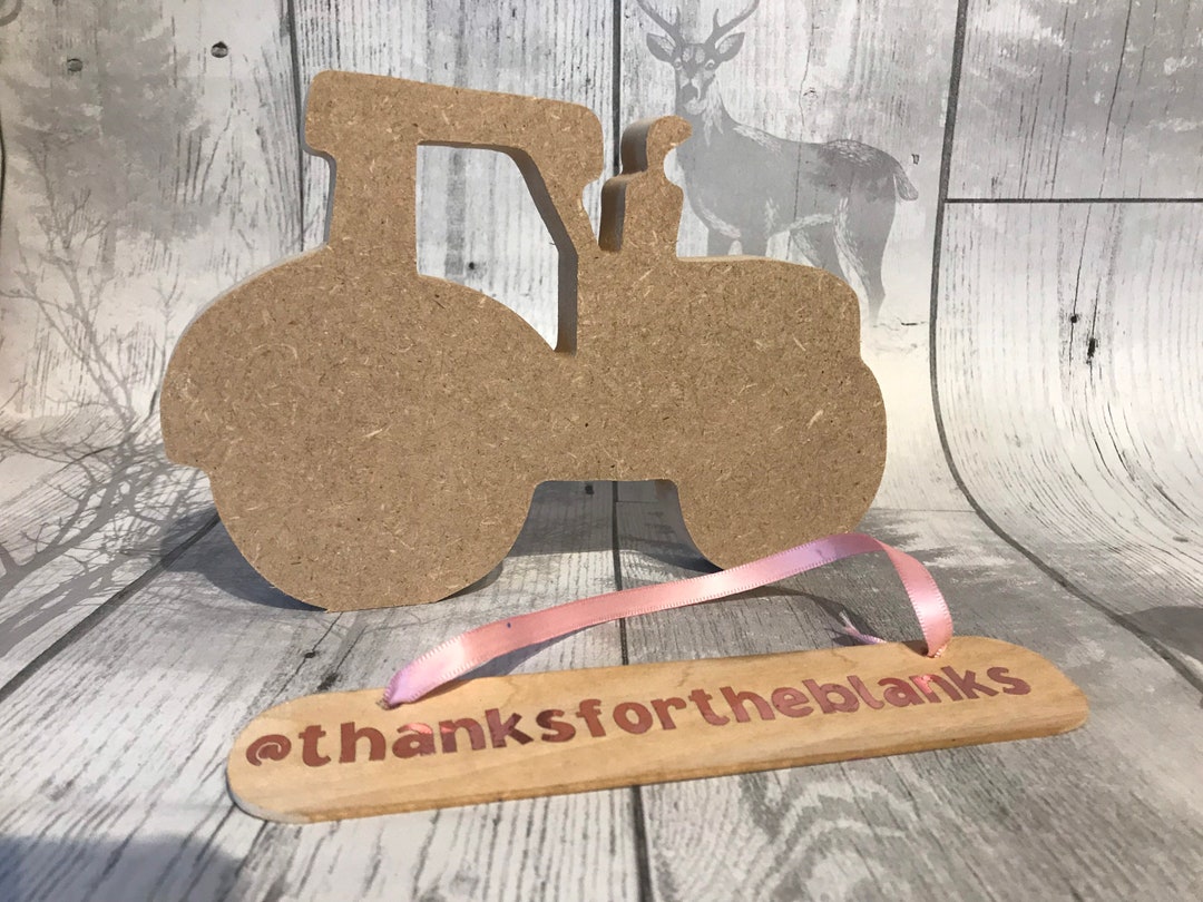 Tractor Vehicle Freestanding MDF Blank Craft Blanks - Etsy