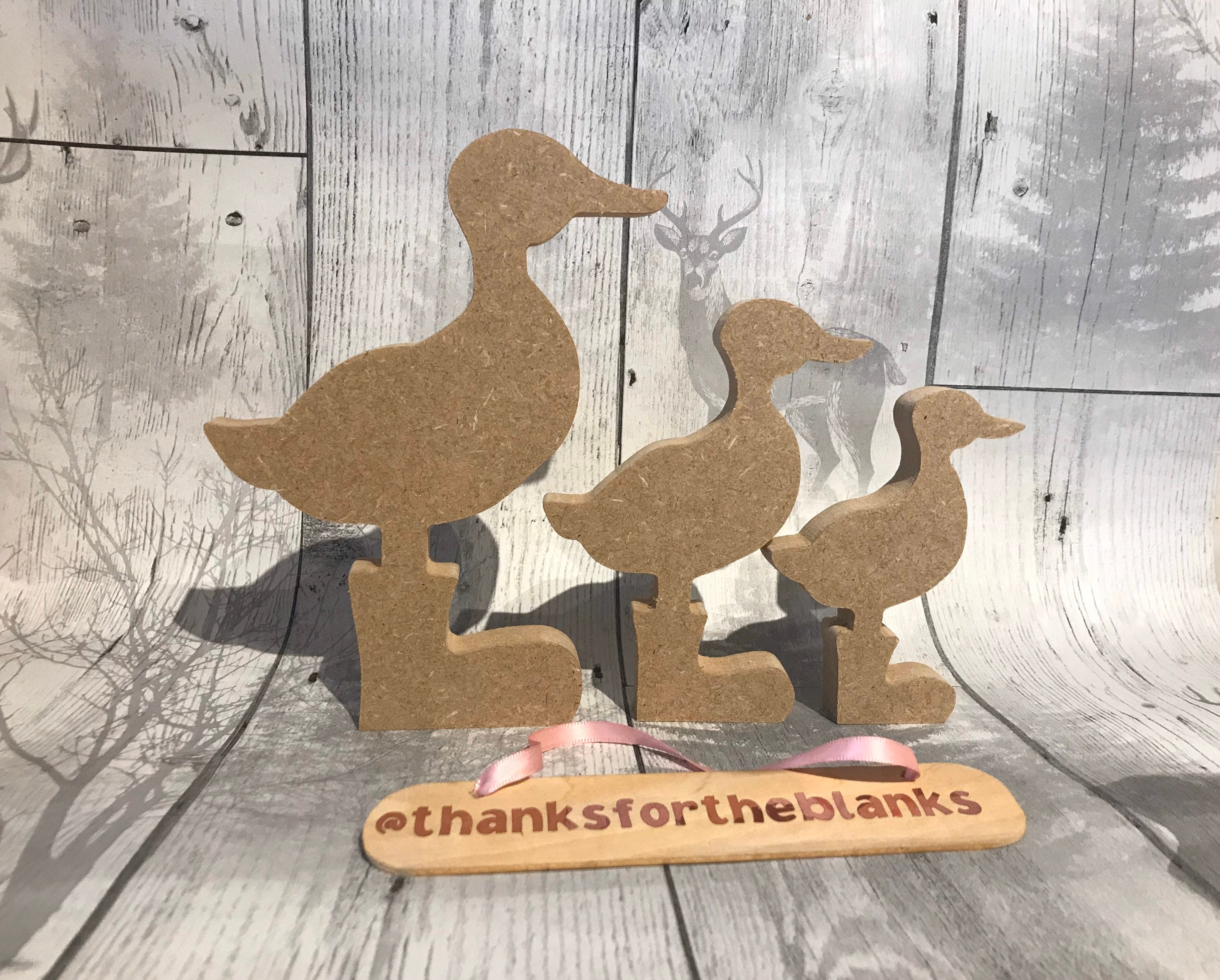 Duck, Wellies, Duck Family Freestanding MDF Blank, Craft Blanks ...