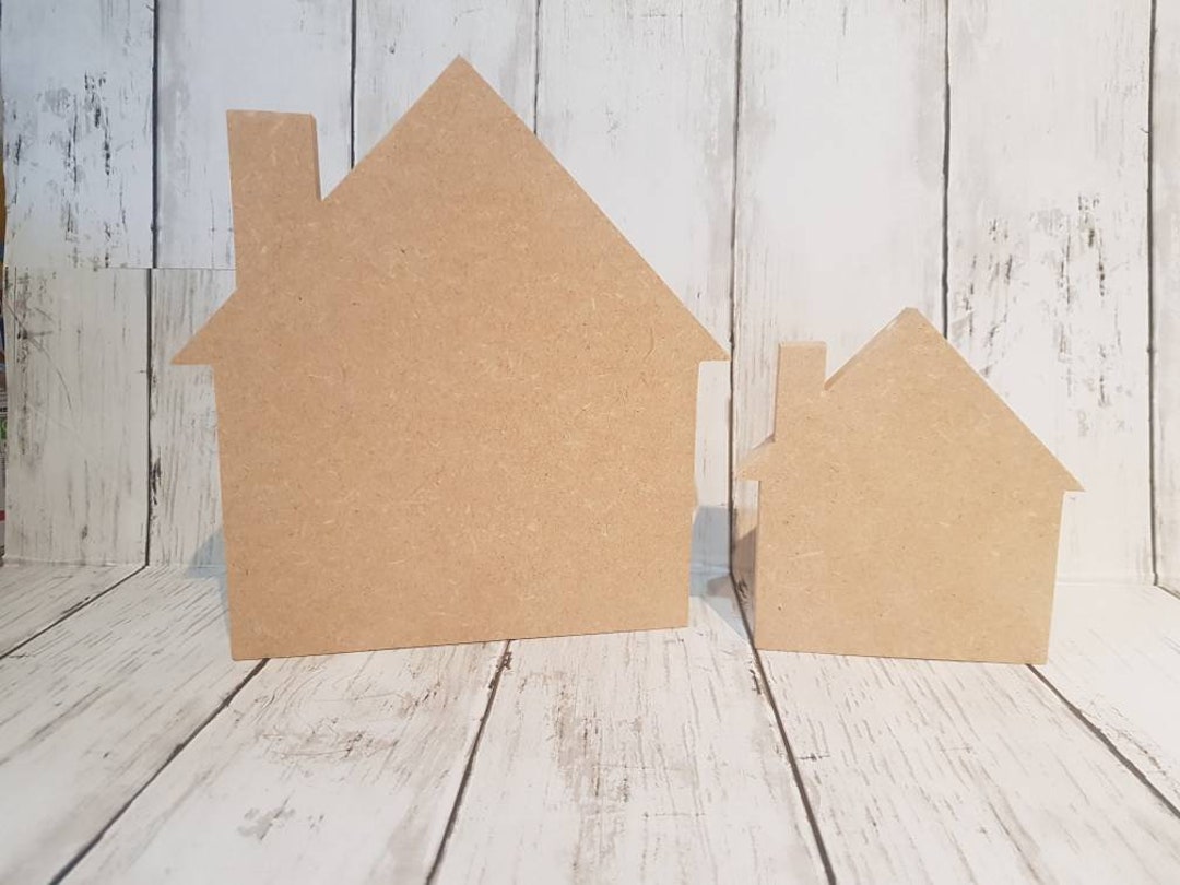 House, Cottage, Freestanding MDF Blank, Craft Blanks, Handcut Craft ...
