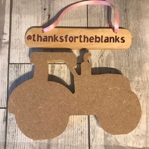 Tractor Vehicle Freestanding MDF Blank Craft Blanks - Etsy