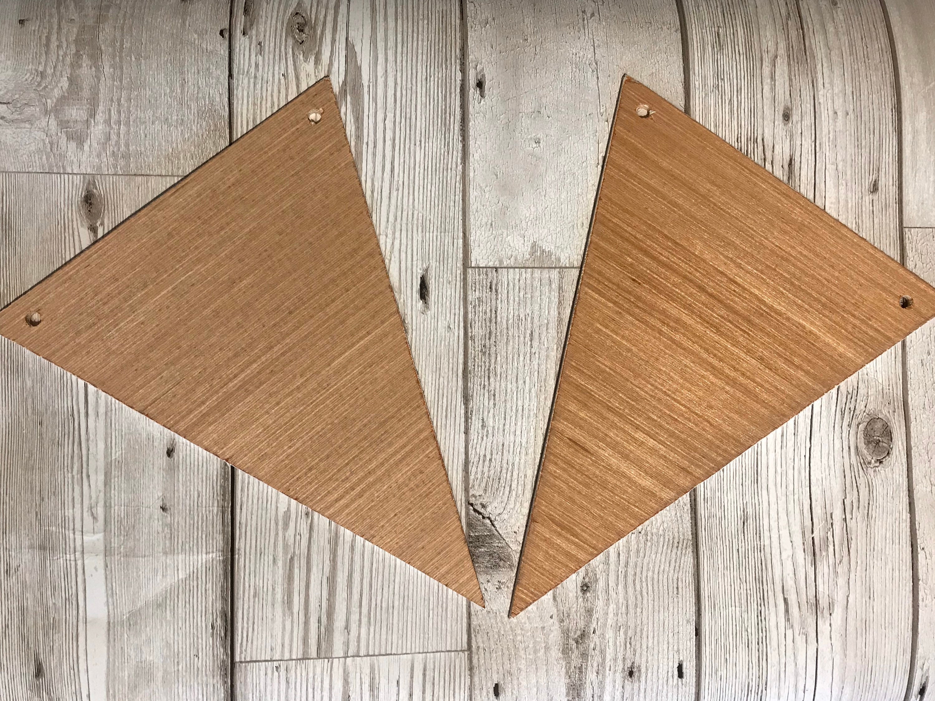 Triangle Mdf/plywood bunting with 2 x drill holes wooden | Etsy