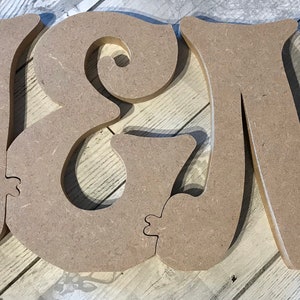 Jigsaw Letters Initials Numbers 18/20mm Mdf Freestanding - Etsy